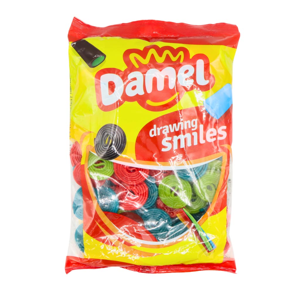 Damel Fruit Wheels Bag 1kg – P & J Sweets